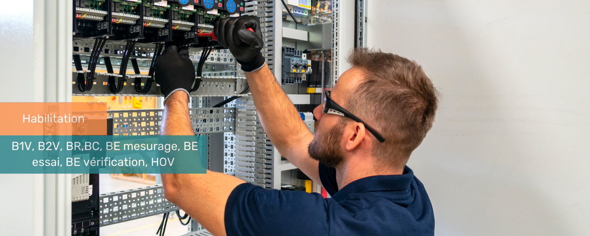 Formation habilitation électrique B1V, B2V, BR,BC, HOV